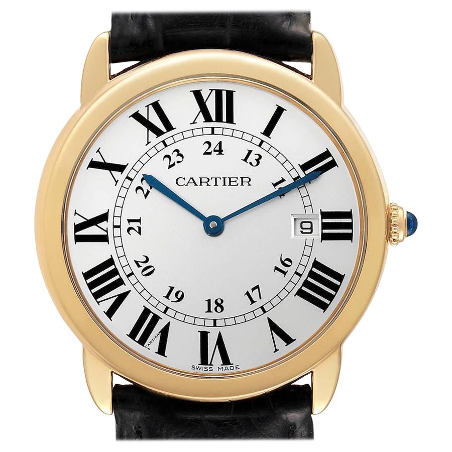 Cartier Ronde Solo Large Yellow Gold Steel Unisex Watch W6700455 For ...