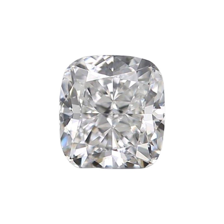 Natural and Ideal Cut Cushion Diamond in a 0.42 carat E VS1, GIA Certificate For Sale at 1stDibs