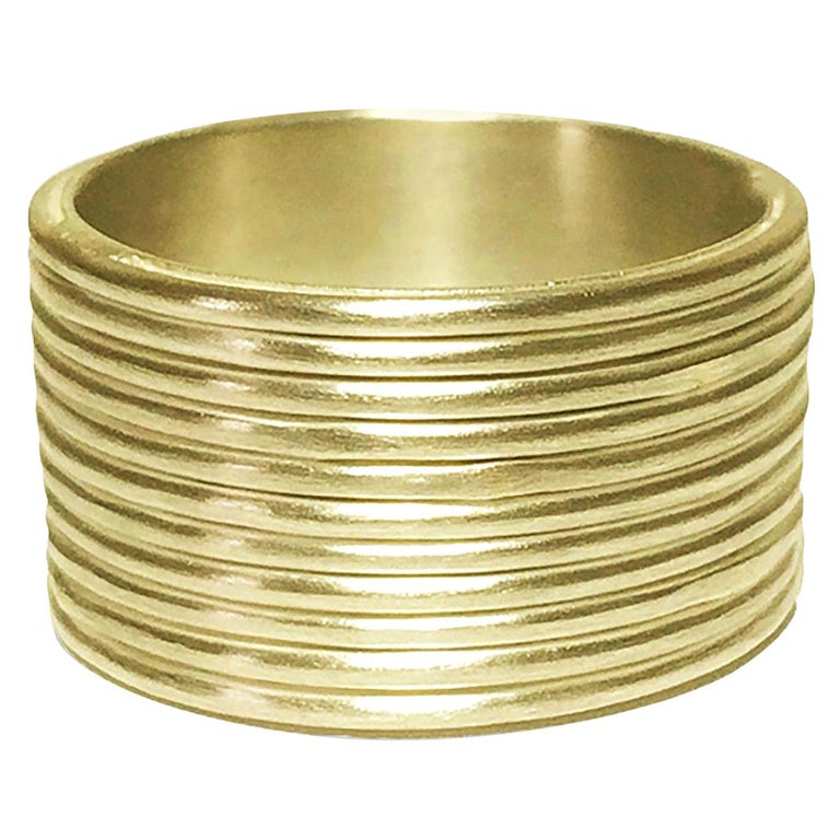 Deborah Murdoch 18 Karat Yellow Gold Circlet Band Ring For Sale at 1stDibs