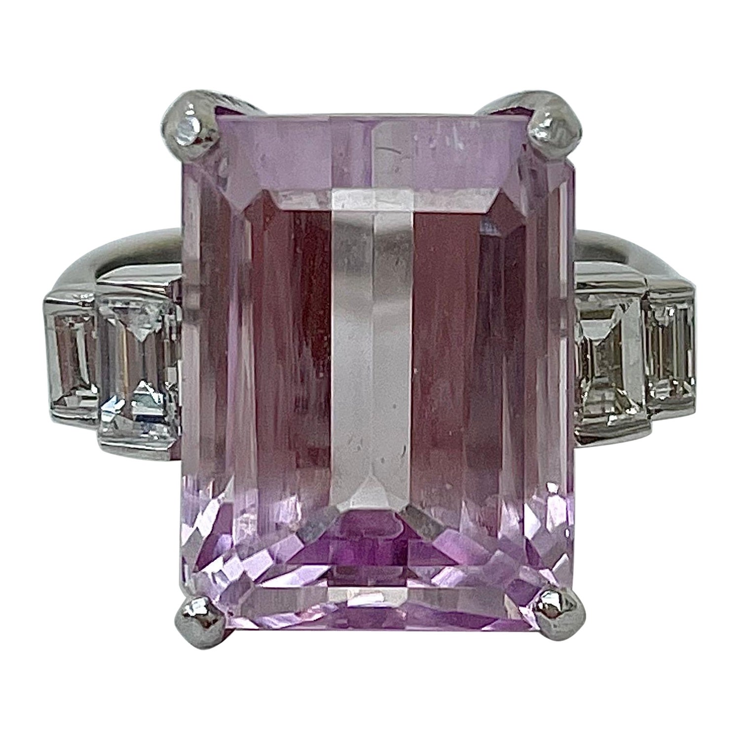 Tivon 18ct White Gold large circular AAAA Tanzanite and Diamond ...