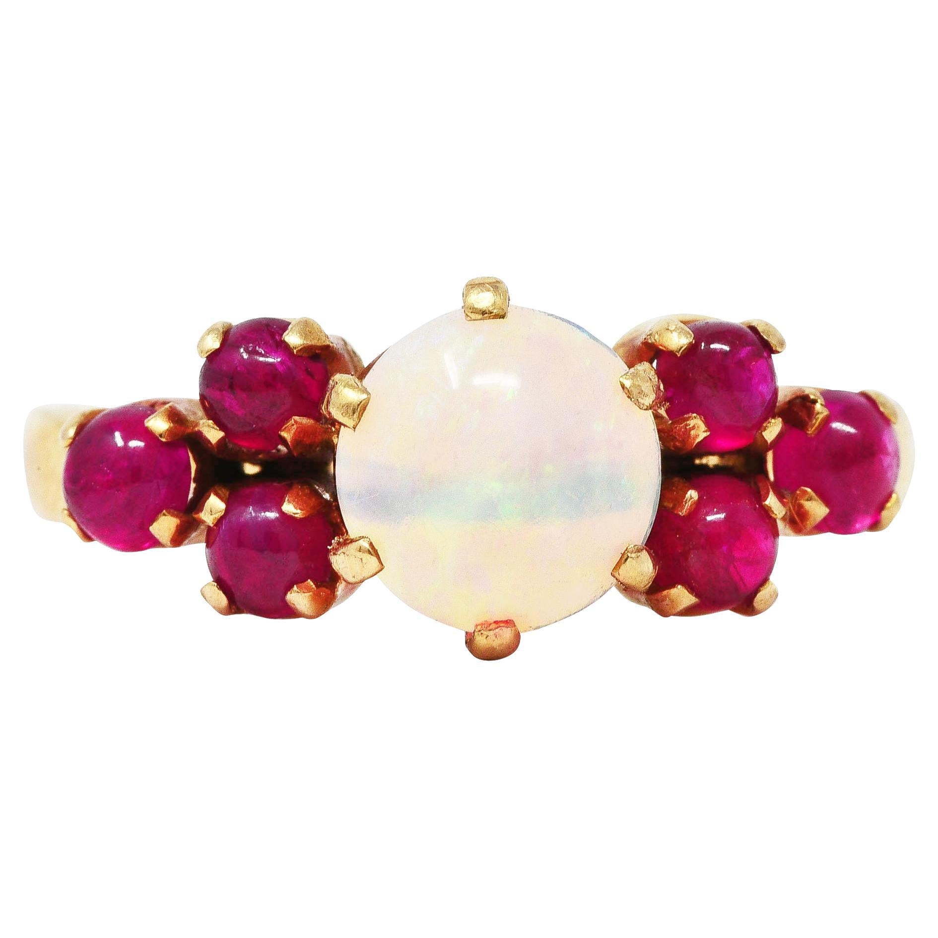 Lifelike Gemstone Gold Parrot Ring at 1stDibs