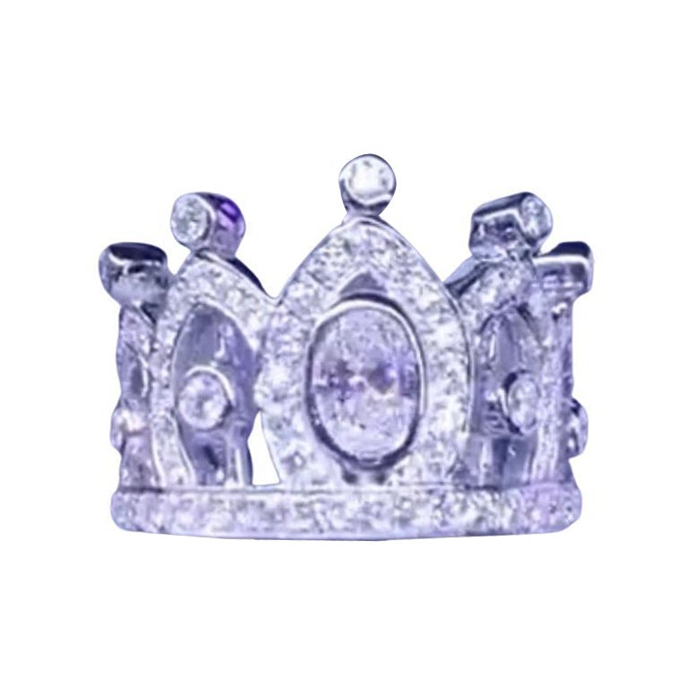 Exclusive GIA Certified Diamond on Crown Ring For Sale at 1stDibs