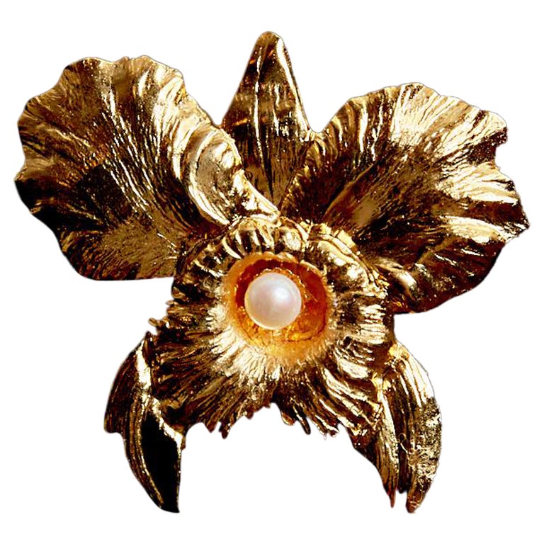 Oversized Orchid Ring For Sale at 1stDibs