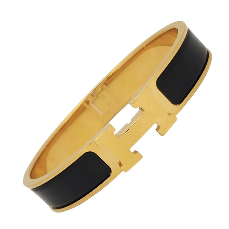 Hermès 'Clic H' Narrow Bracelet at 1stDibs