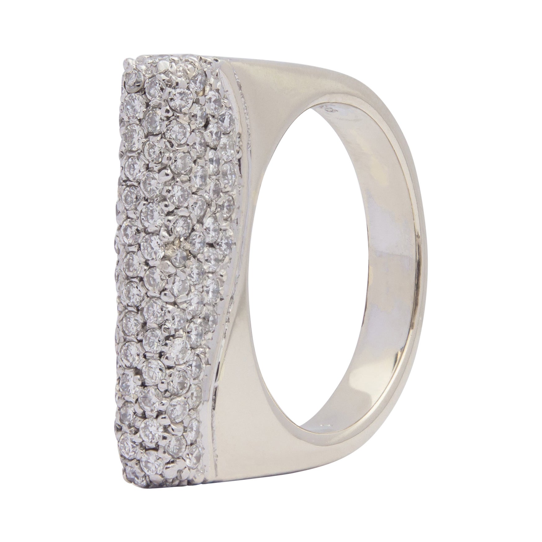 Modernist Heavy Gold Ring at 1stDibs