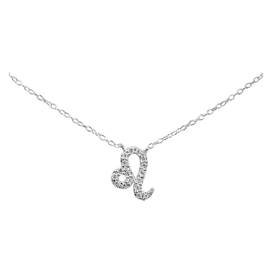 14k Gold Diamond Necklace Virgo Zodiac Sign Birth Sign Necklace For ...