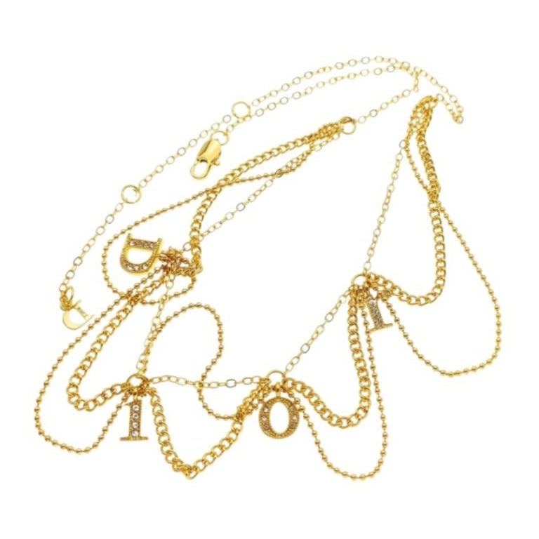Dior Gold-tone Logo Chain at 1stDibs