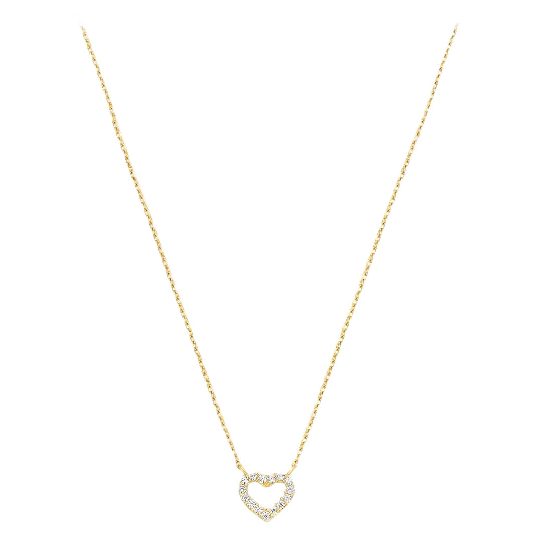 Gold Charm Necklace at 1stDibs | gold charm necklace chain, gold chain ...