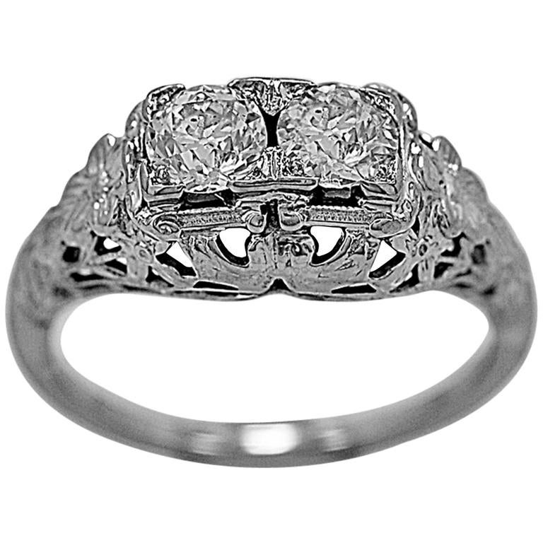 .60 Carat Diamond Gold Engagement Ring For Sale at 1stDibs | .60 carat ...