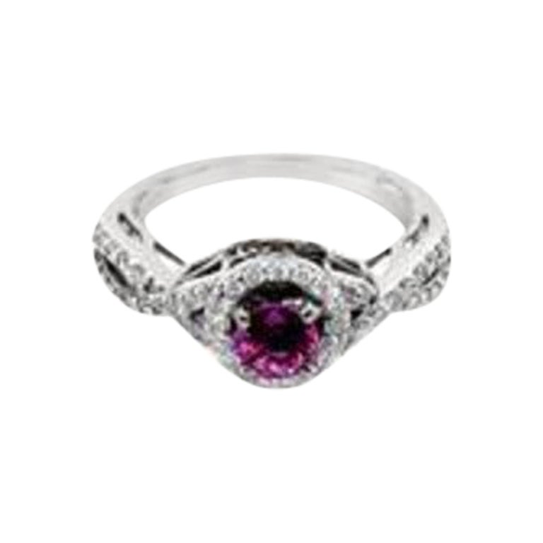 Bague de marie Le Vian avec saphir violet et diamants chocolat En vente ...