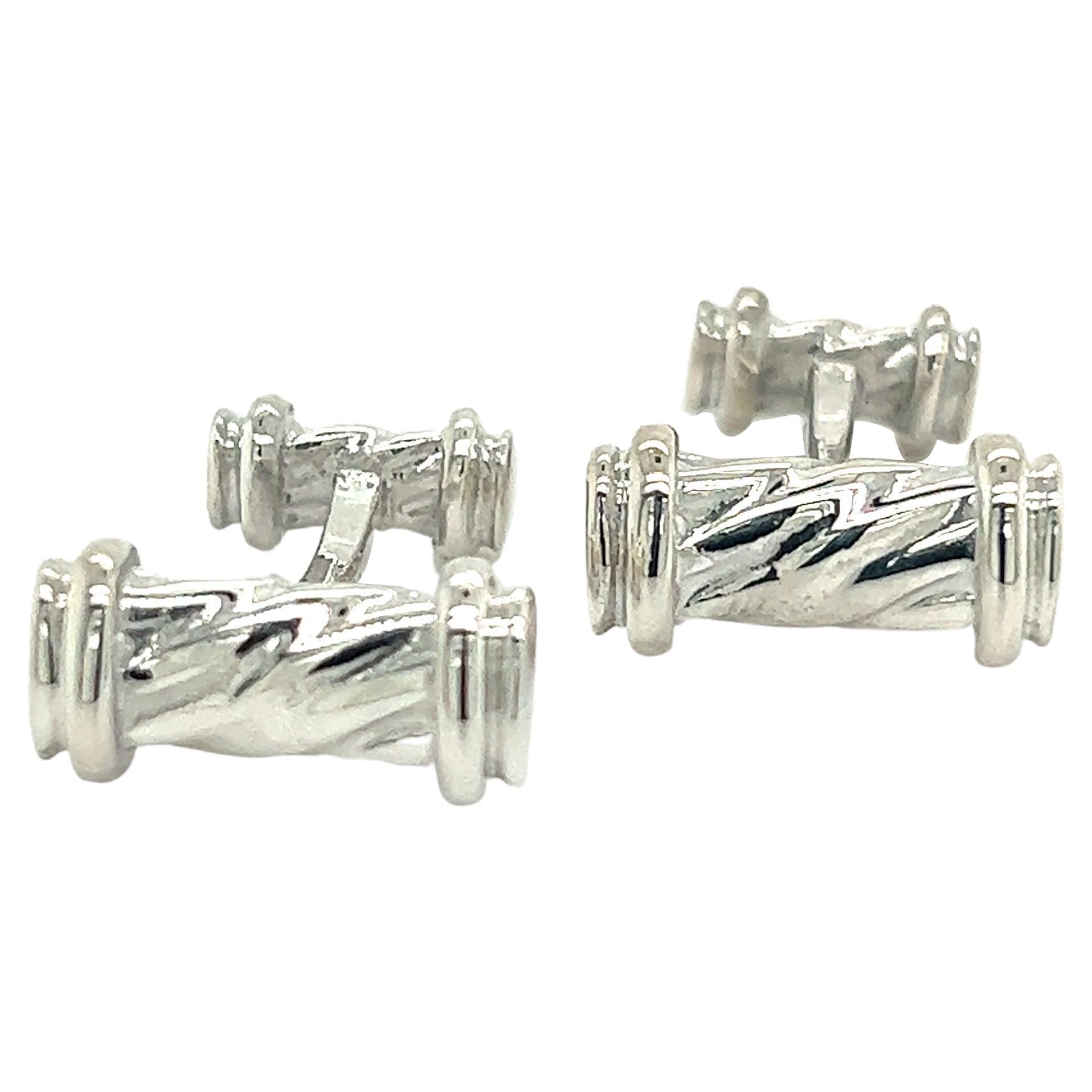 Authentic Tiffany and Co. 925 Sterling Silver Knot Cuff Links Cufflinks ...