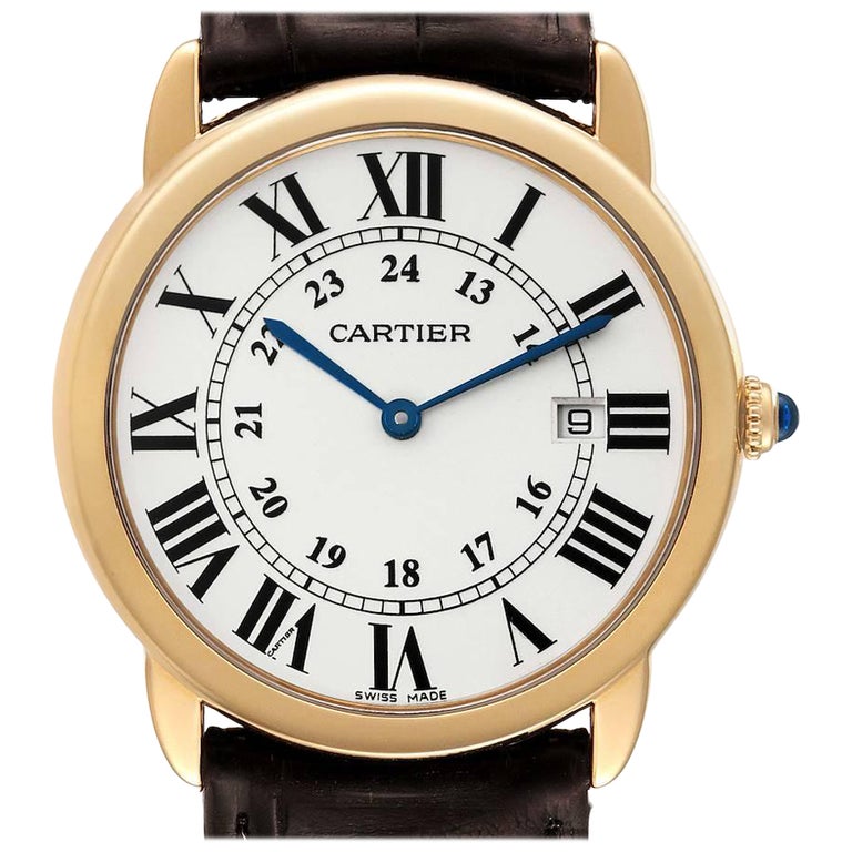 Cartier Ronde Solo Large Yellow Gold Steel Unisex Watch W6700455 For ...