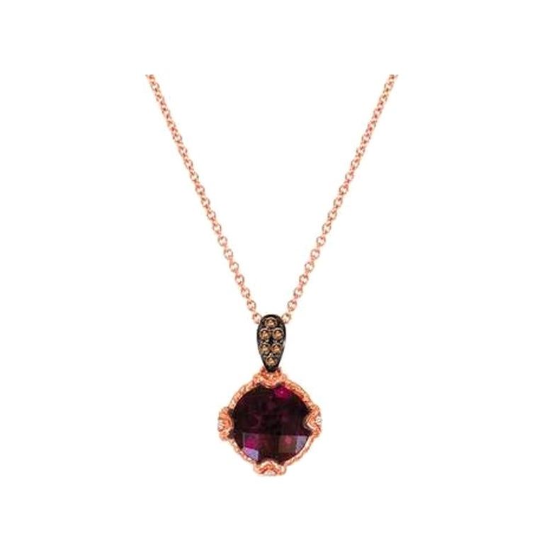 Grand Sample Sale Pendant featuring Raspberry Rhodolite Chocolate Diamonds , For Sale at 1stDibs