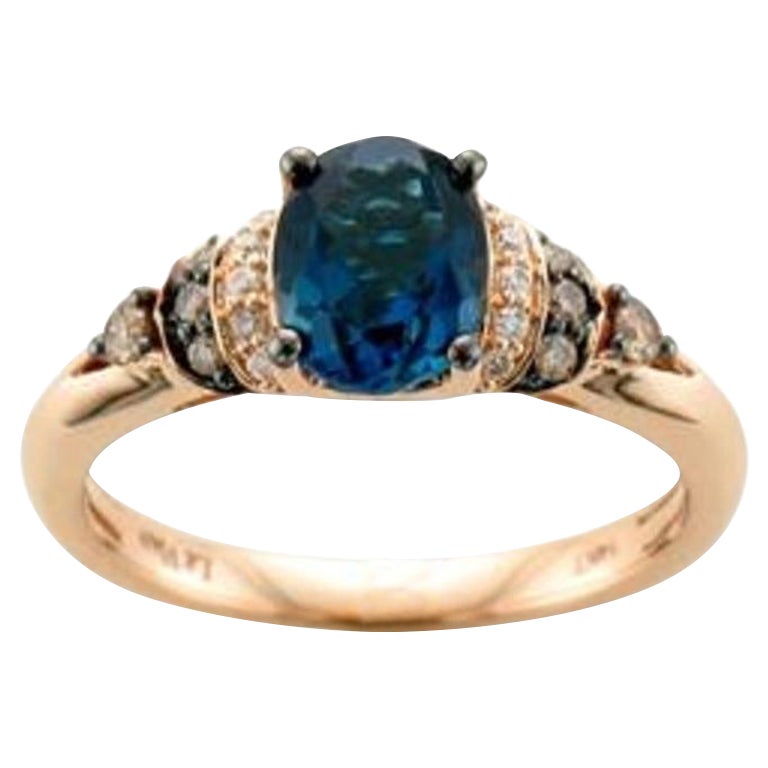 Le Vian Chocolatier Ring Featuring Deep Sea Blue Topaz Chocolate ...