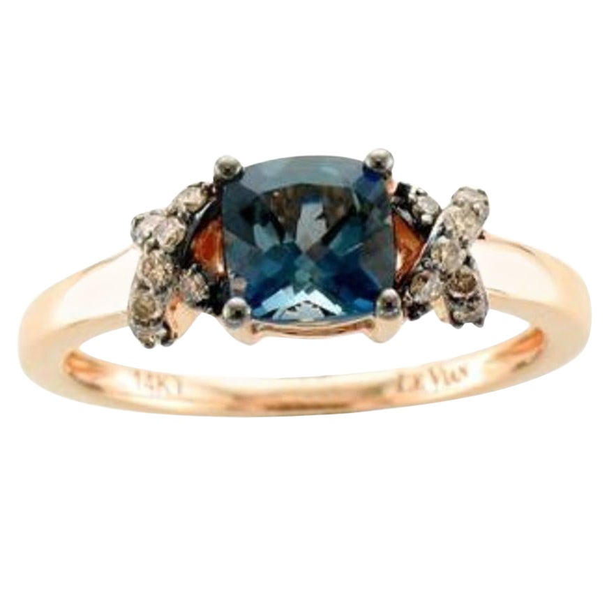 Le Vian Chocolatier Ring Featuring Deep Sea Blue Topaz Chocolate ...