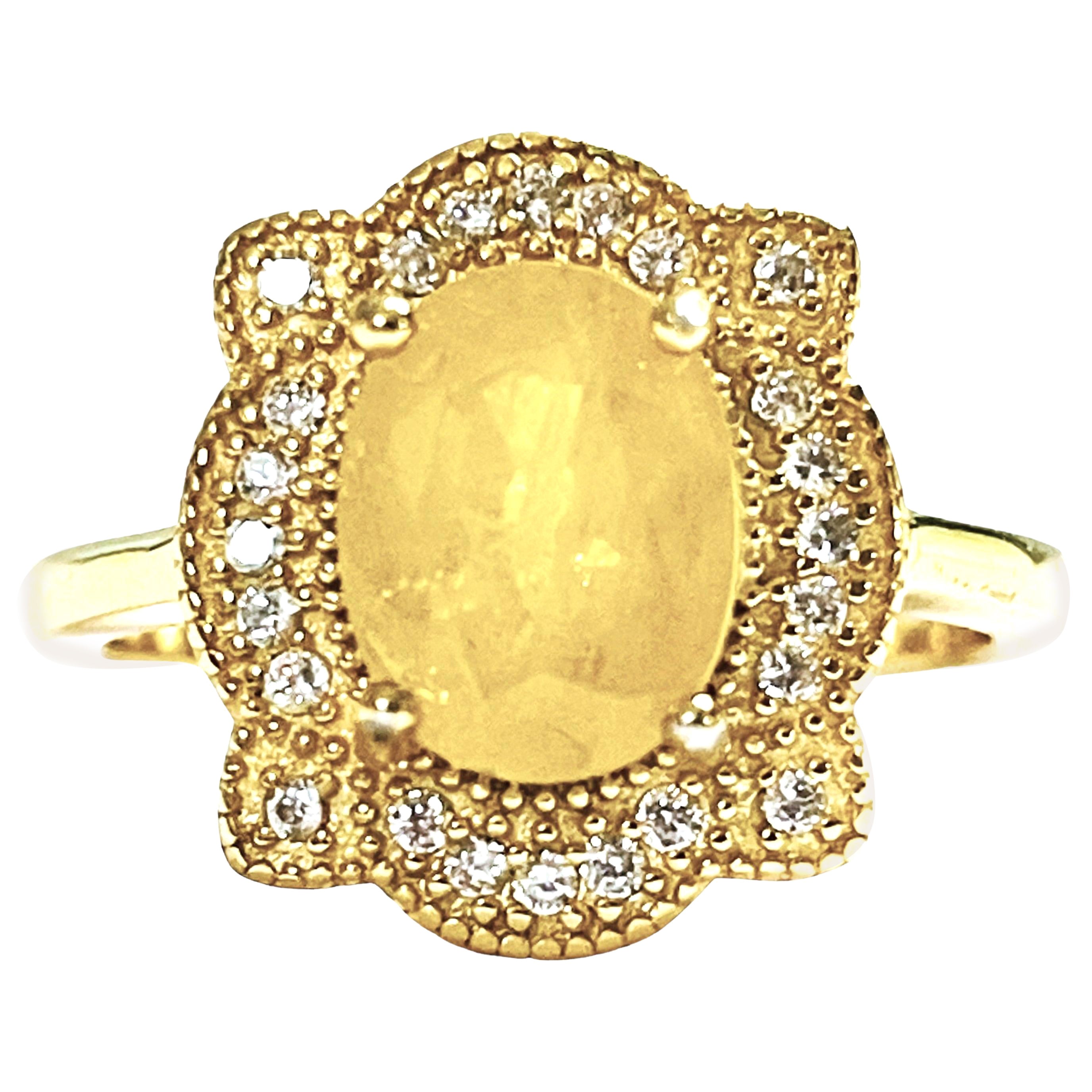 Oval Multi Color Sapphire 14K White Gold Plate 925 Sterling Silver Ring ...