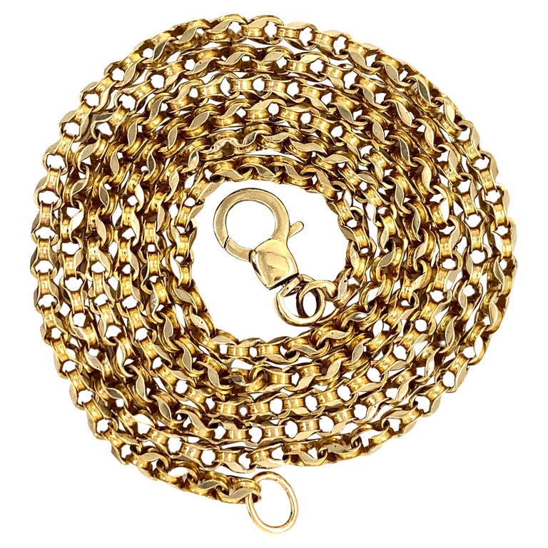 Opera-Length Fancy Figure 8 Chain with Swivel Bolt Ring Closure in ...