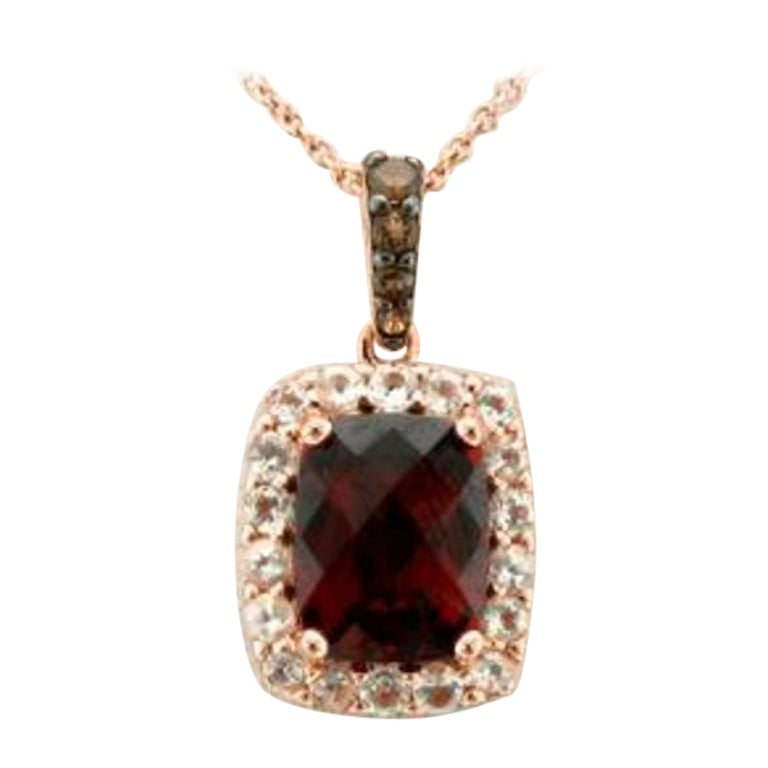 Grand Sample Sale Pendant Featuring Raspberry Rhodolite, Vanilla Topaz ...
