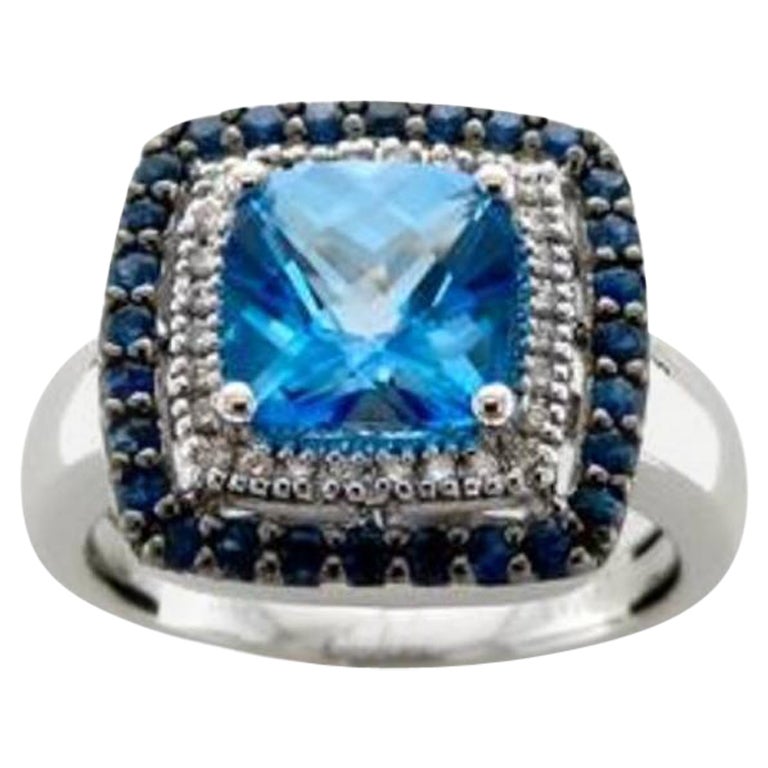 Le Vian Ring Featuring Ocean Blue Topaz, Blueberry Sapphire Vanilla ...