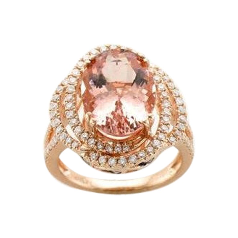 Le Vian Chocolatier Ring Featuring Peach Morganite Chocolate Diamonds ...