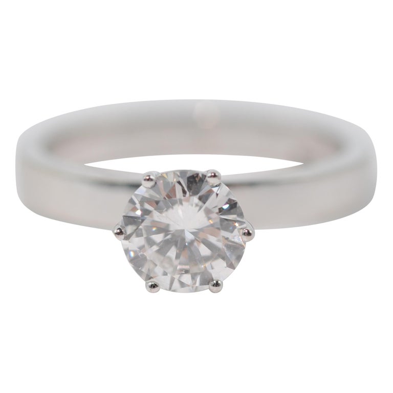 1.05 Carat Solitaire Brilliant Ring For Sale at 1stDibs