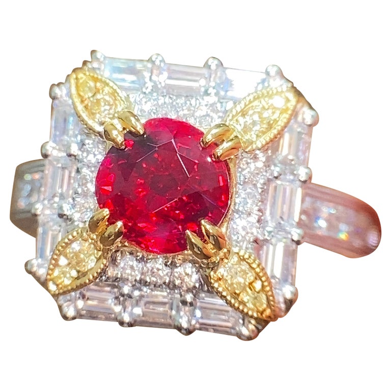 1.74 Carat LOTUS Certified Burma No Heat Pigeon's Blood Red Ruby ...