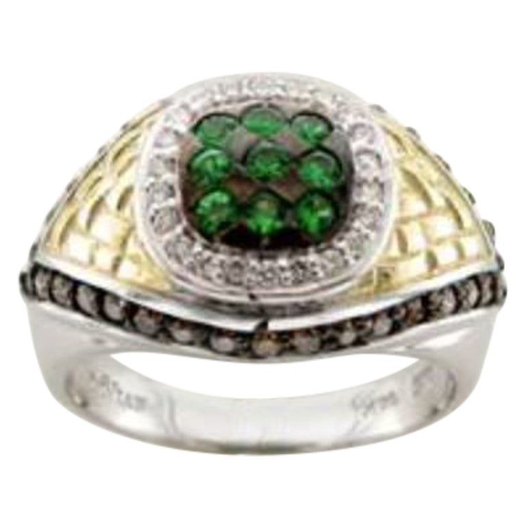 Le Vian Ring Featuring Forest Green Tsavorite Chocolate Diamonds For ...
