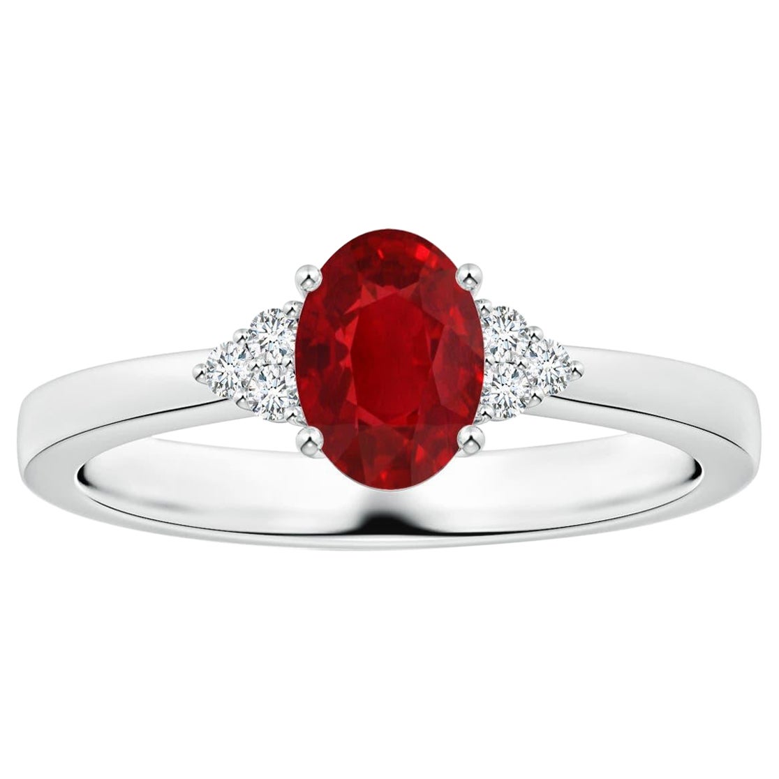 Customizable ANGARA GIA Certified Natural Ruby Ring in Rose Gold with ...