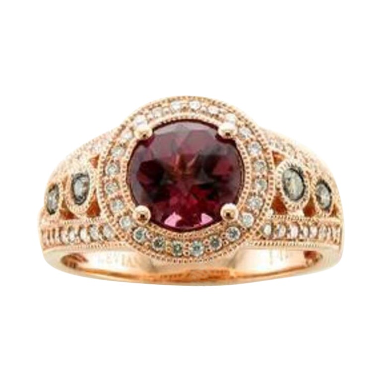 Le Vian Chocolatier Ring featuring Raspberry Rhodolite Chocolate ...