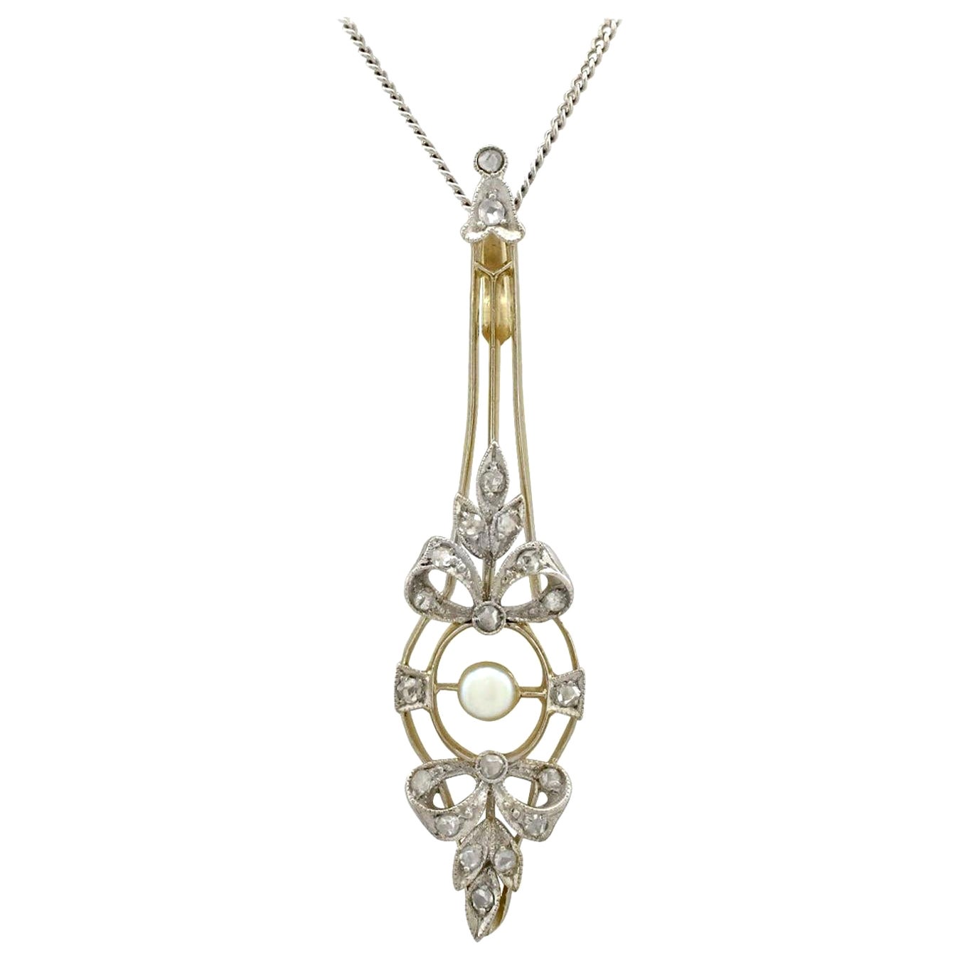 Bulgari Diamond Gold Double Face Reversible Pendant at 1stDibs