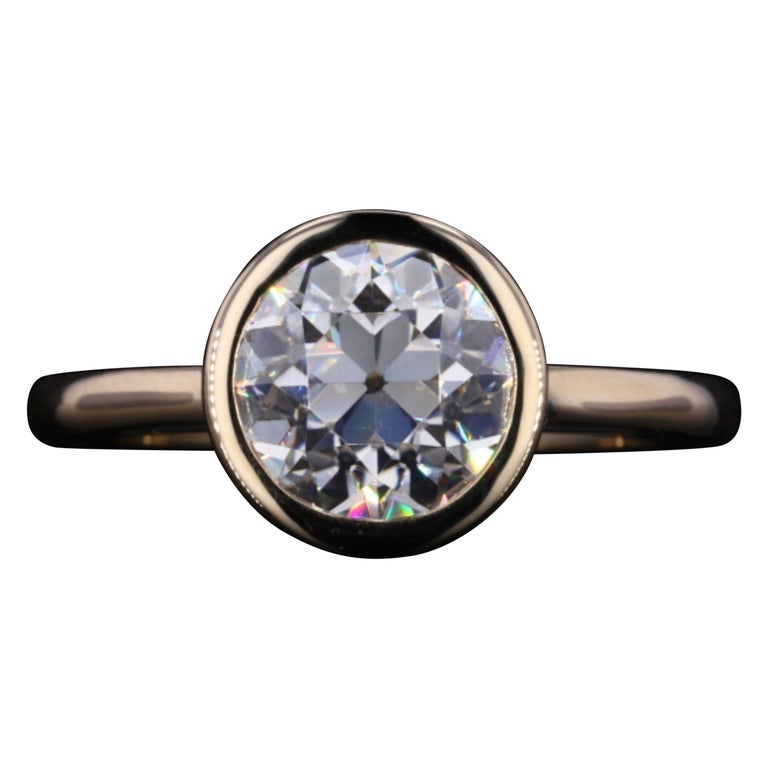 Customizable Gray Diamond Engagement Ring Gray Diamonds Vintage 18k ...