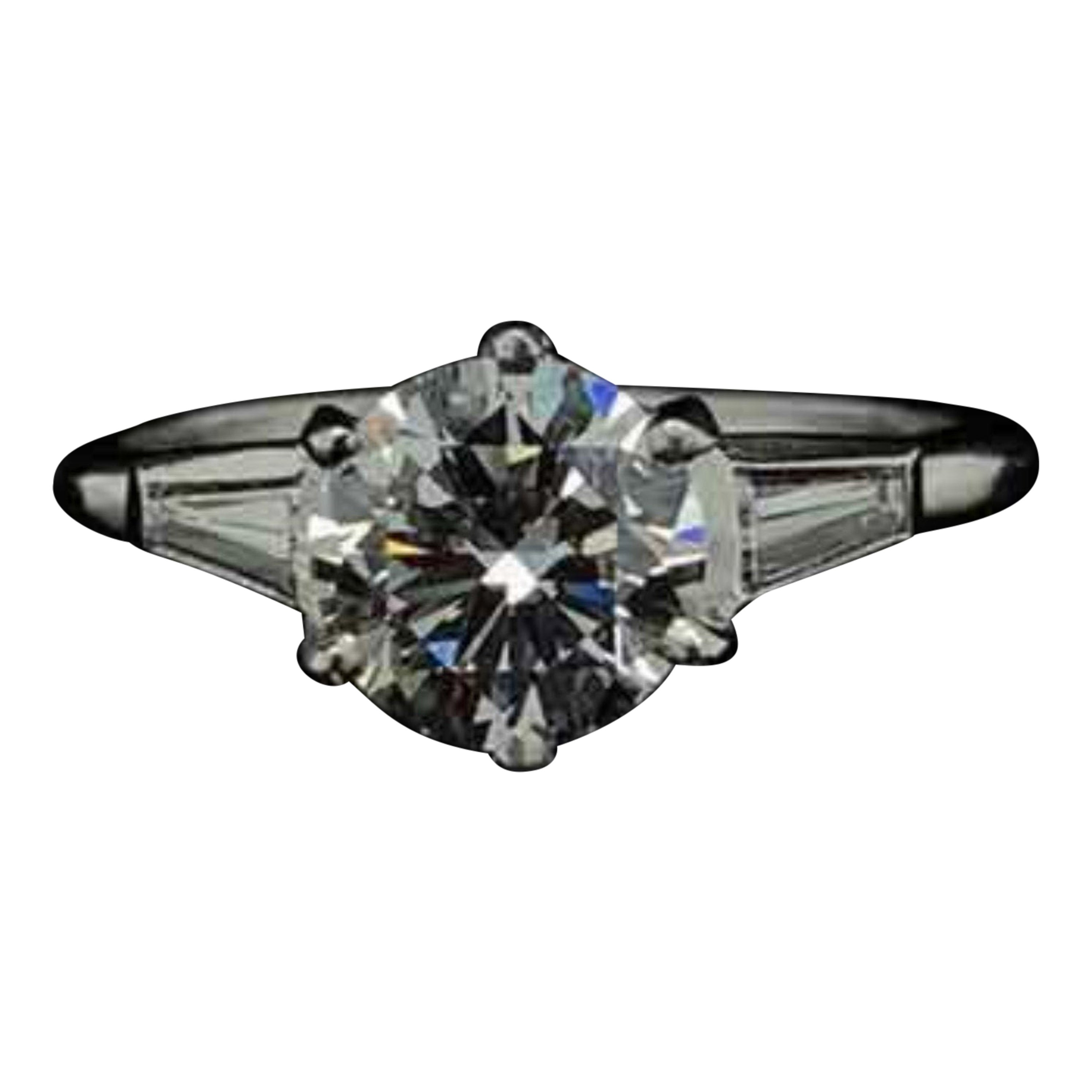 Customizable Minimalist Round Cut Diamonds Engagement Ring 18k Gold