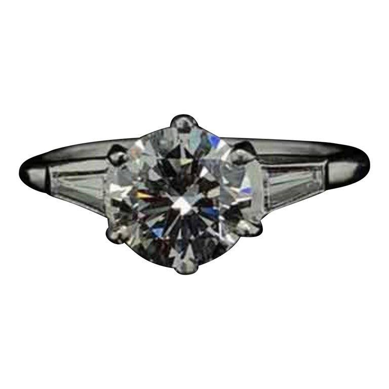 Customizable Minimalist Round Diamonds Engagement Ring, Unique Bridal ...