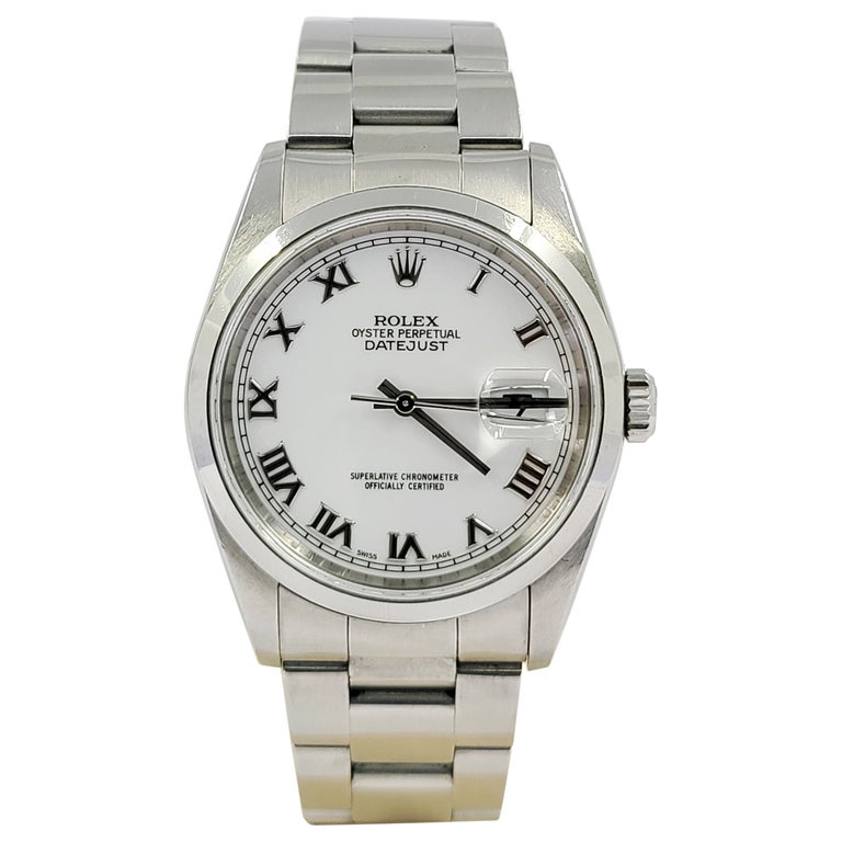 Rolex Datejust Steel Automatic Wristwatch For Sale at 1stDibs