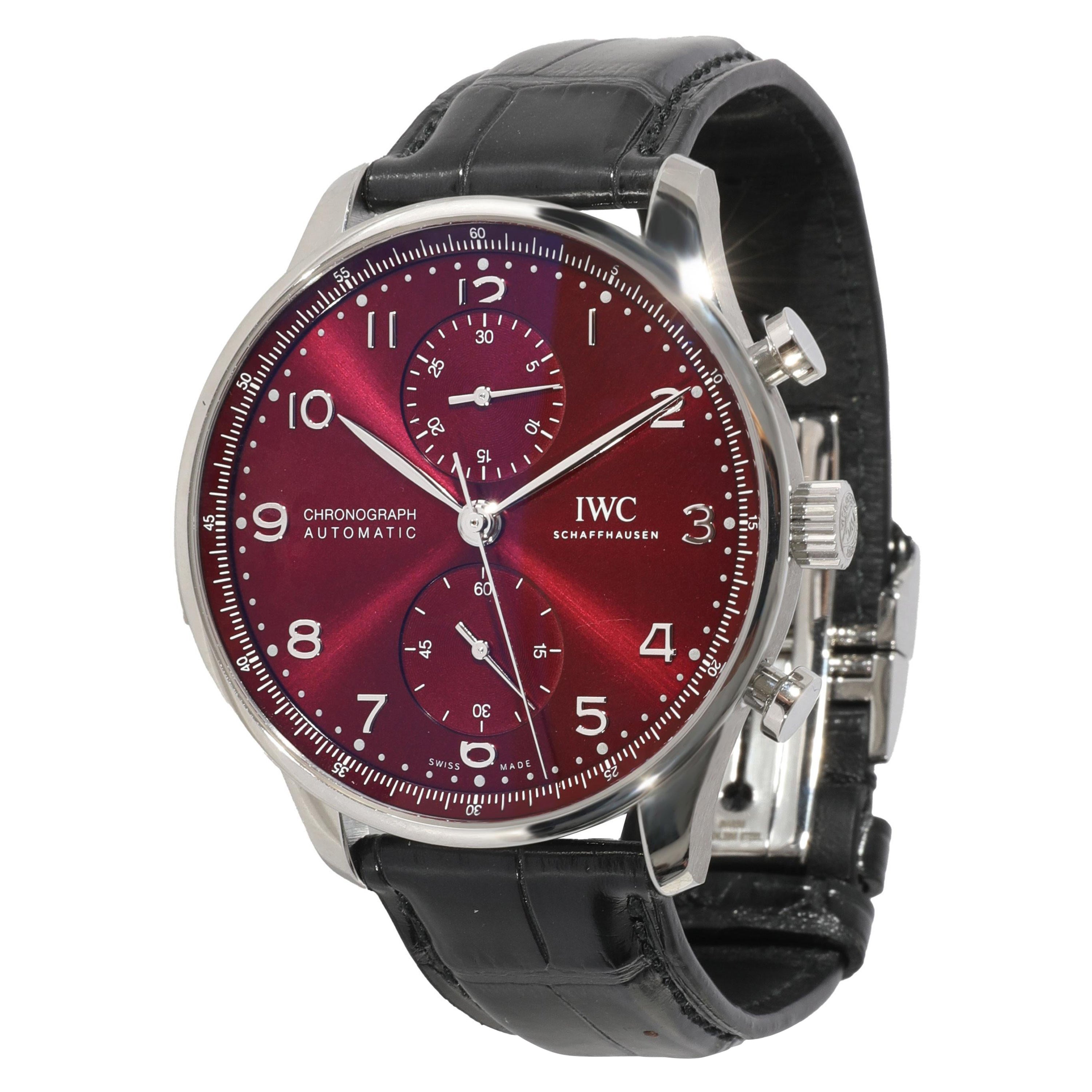 IWC Stainless Steel Portuguese Chronograph Wristwatch at 1stDibs | iwc ...