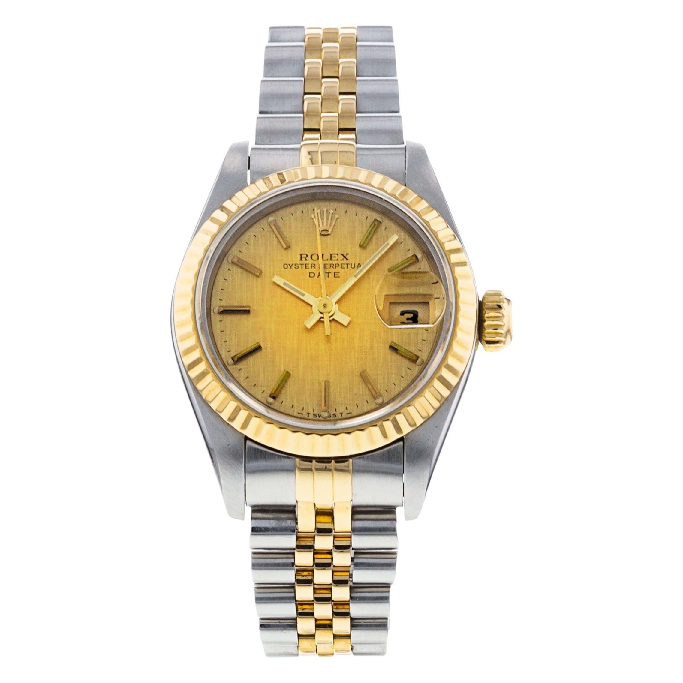 Rolex Ladies Rose Gold Chocolate Dial Datejust Oyster Perpetual ...