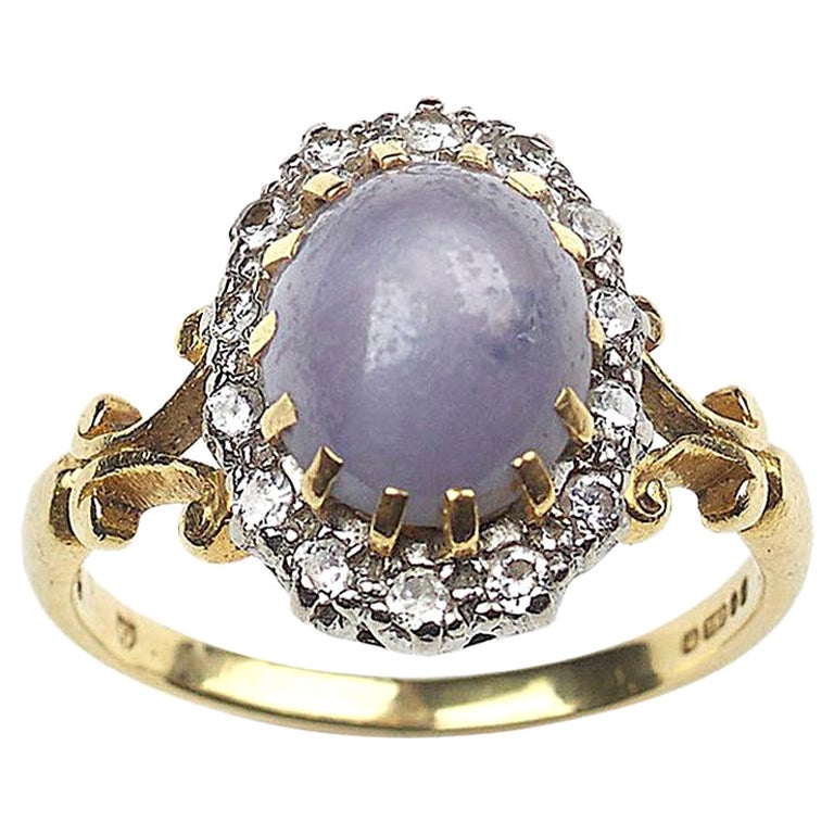 Ceylon Pink Star Sapphire and Diamond Ring at 1stDibs | pink star ...
