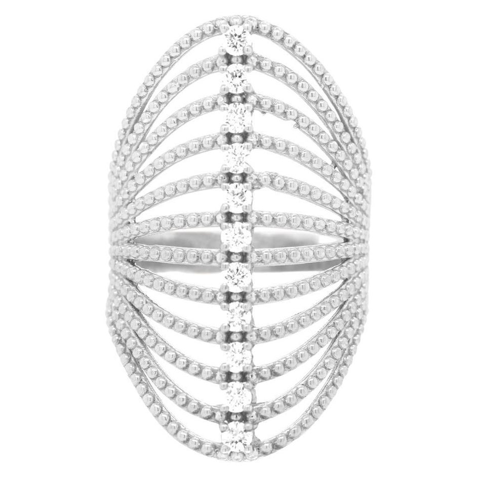 Tri-Colored Yellow, Rose, and White Gold Diamond Butterfly over the ...