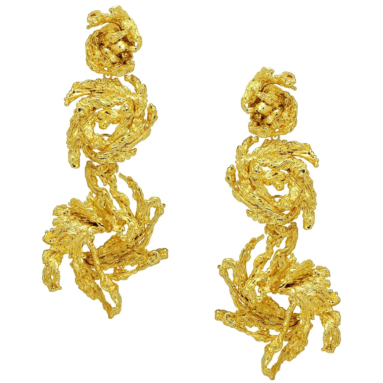 GBGH by Jacqueline Barbosa ‘Sahara’ Modular Earrings in Vermeil For Sale at 1stDibs