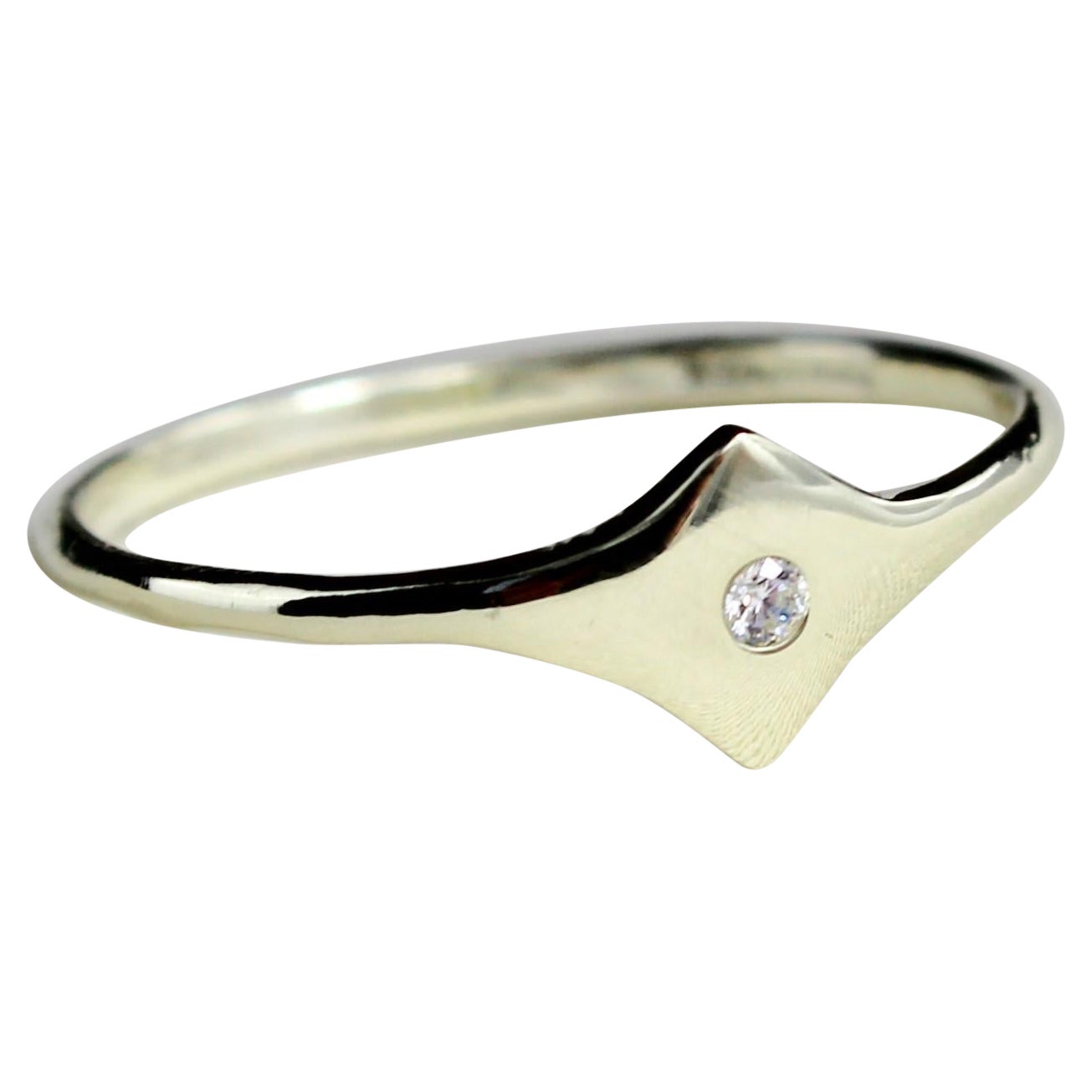 Customizable 9k Yellow Gold Ocean Diamond Astria Ring For Sale at 1stDibs