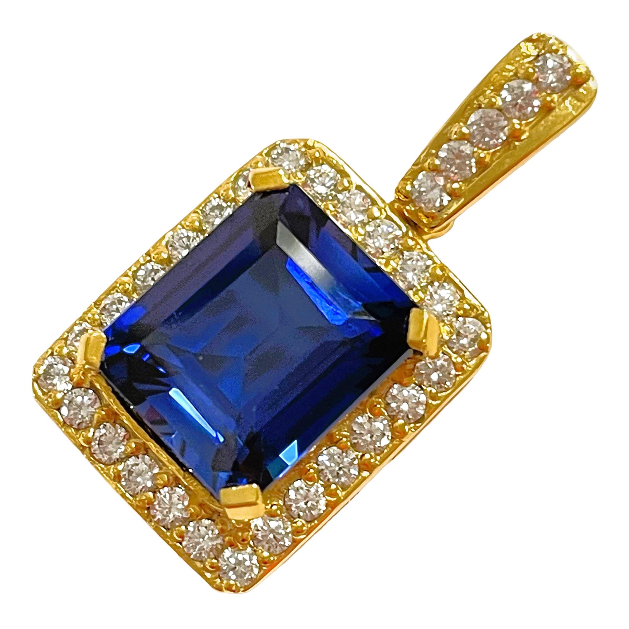 Yellow Gold Plated Sterling Silver 1/2Ct Treated Yellow Diamond Pendant ...