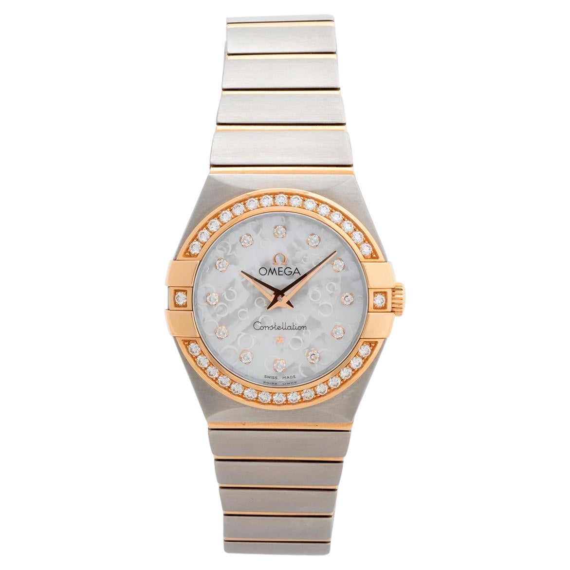 Omega Constellation Diamond Mother of Pearl 18 Karat Yellow Gold ...