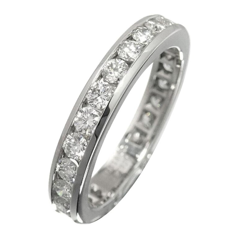 Tiffany and Co. Platinum Full Circle Diamond Wedding Band Ring 7 For ...