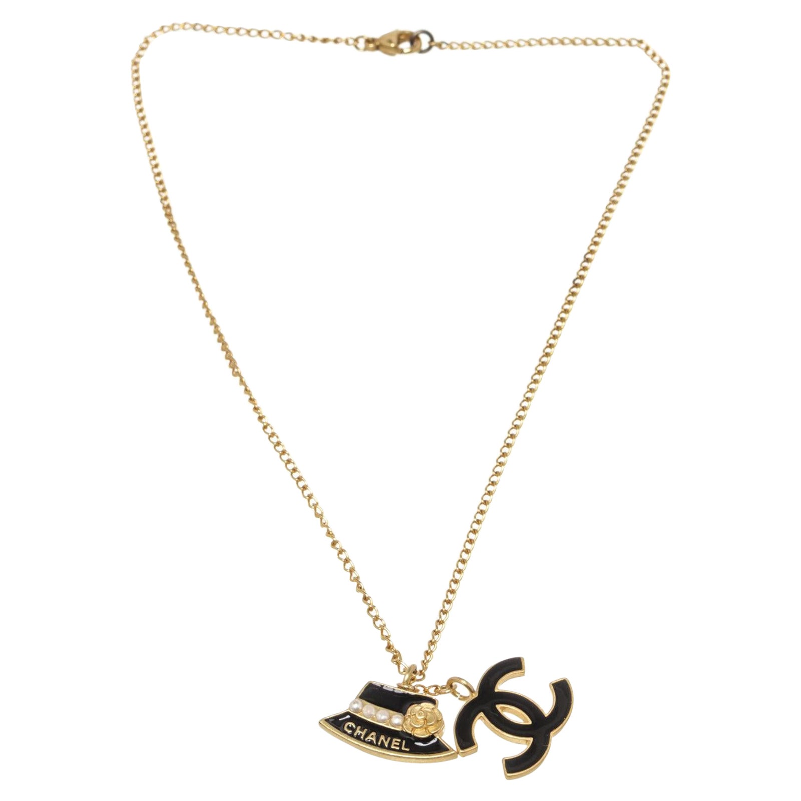 Chanel Gold Flower Necklace For Sale at 1stDibs