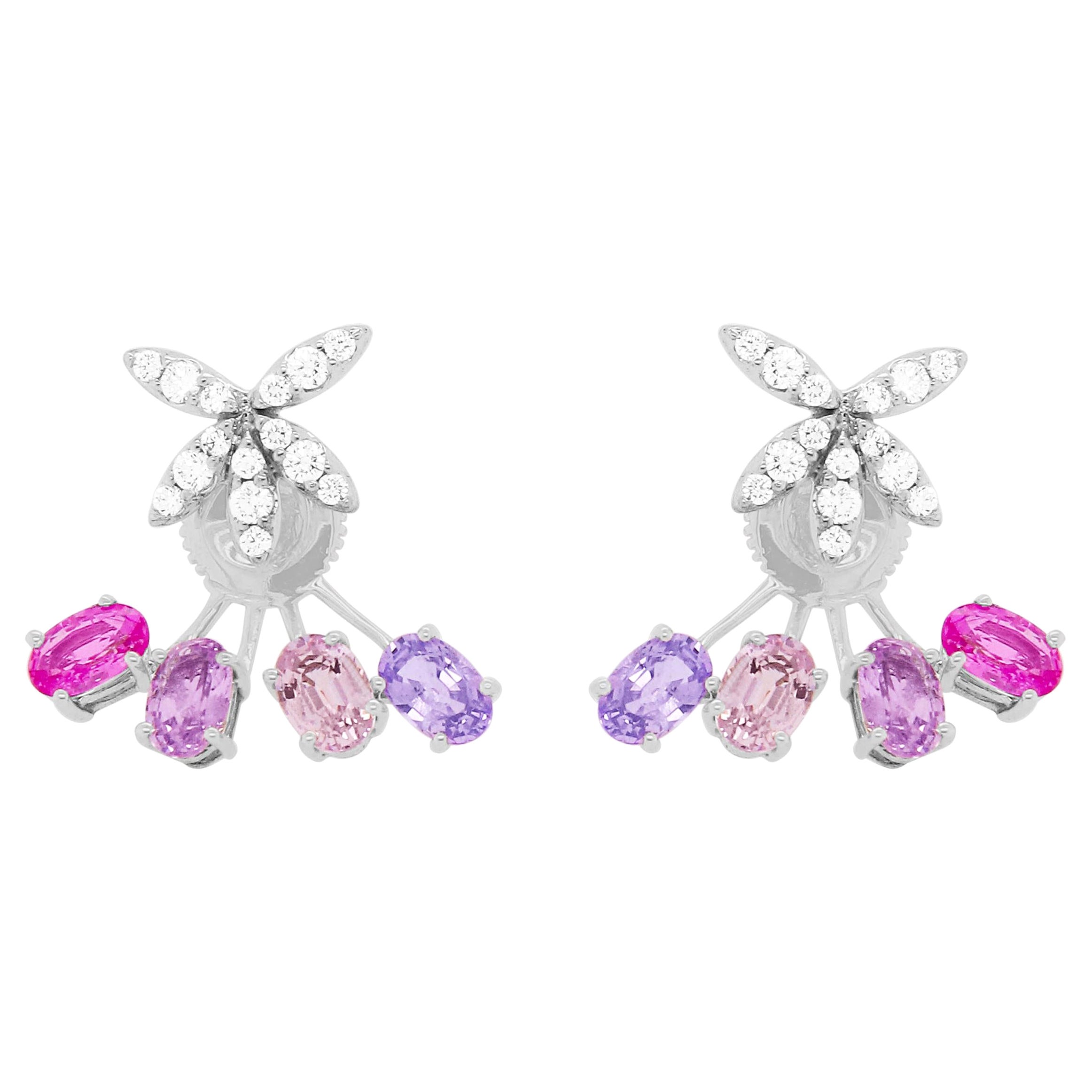 Bulgari Flora Diamond and Multi-Color Sapphire Yellow Gold Flower ...