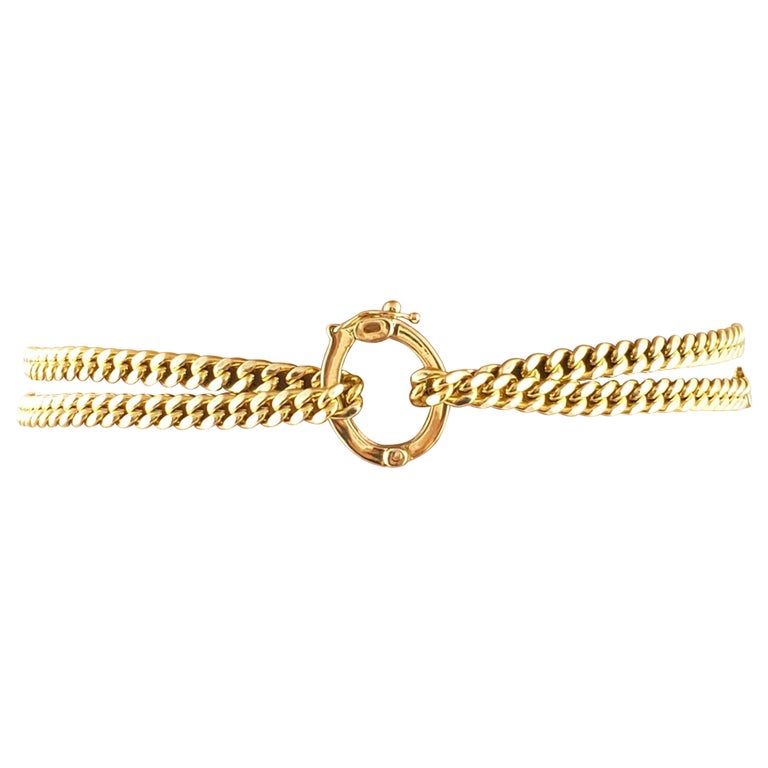 Yellow Gold Pearl or Bead Clasp / Shortener For Sale at 1stDibs