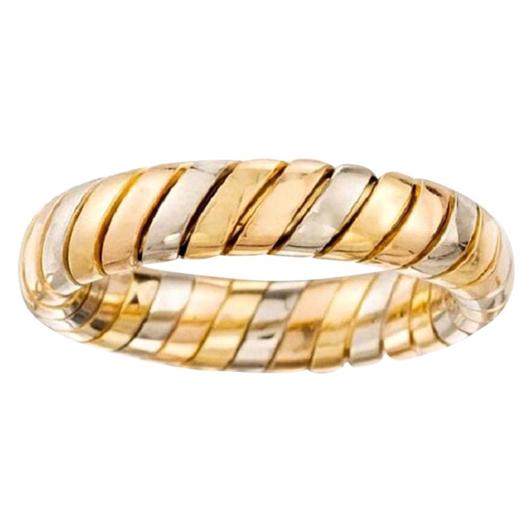 Bulgari Tricolor Tubogas Ring For Sale at 1stDibs | bulgari tri color ...