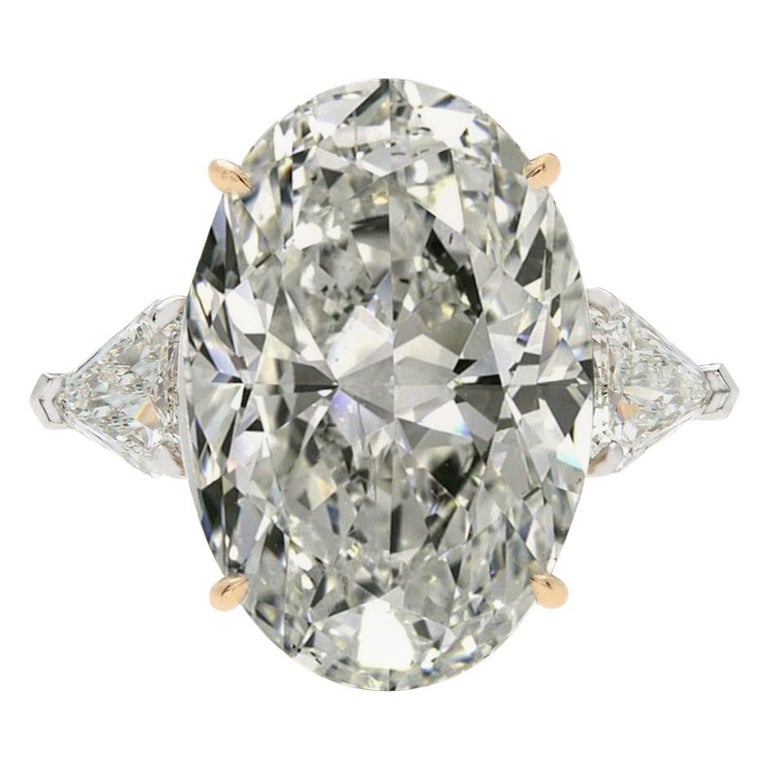 GIA Certified 2 Carat Oval Diamond Ring Triple Excellent Cut For Sale ...