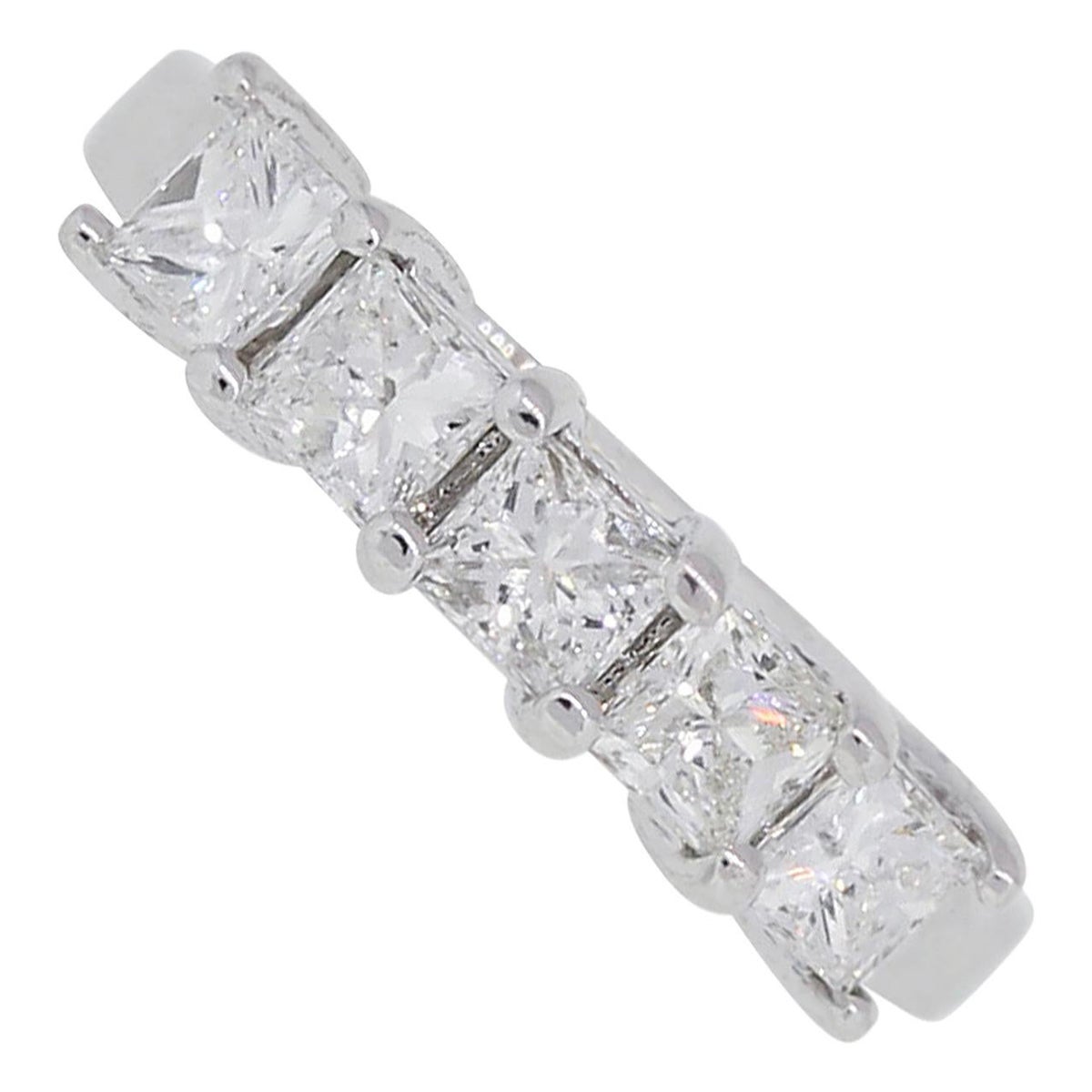 Princess Cut Diamond Wedding Band For Sale at 1stDibs