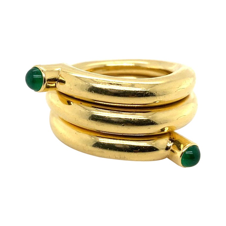Schlumberger Studios for Tiffany and Co Emerald Double Coil Ring For ...